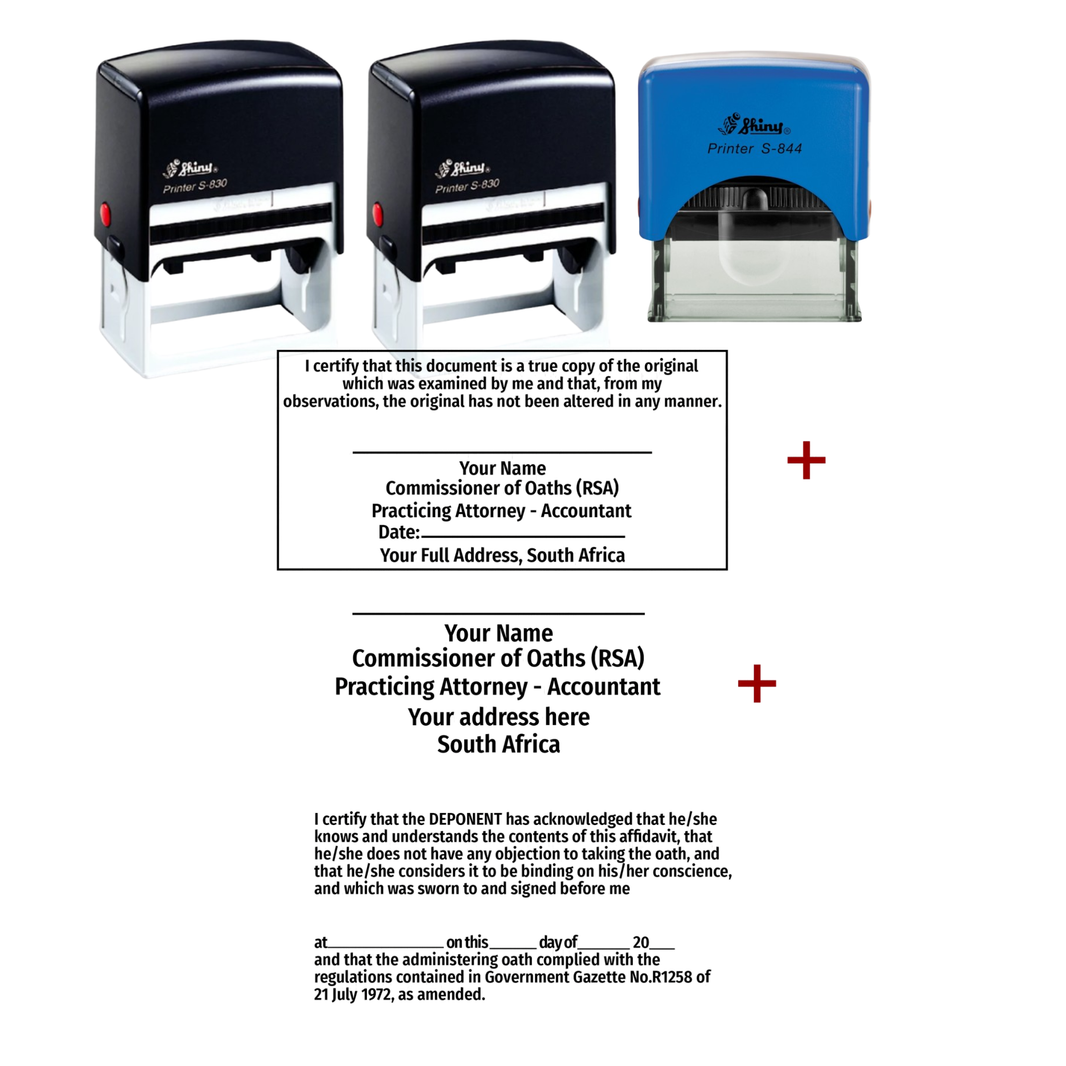 Commissioner of Oaths Stamps South Africa - Professional Legal | Stamps ...