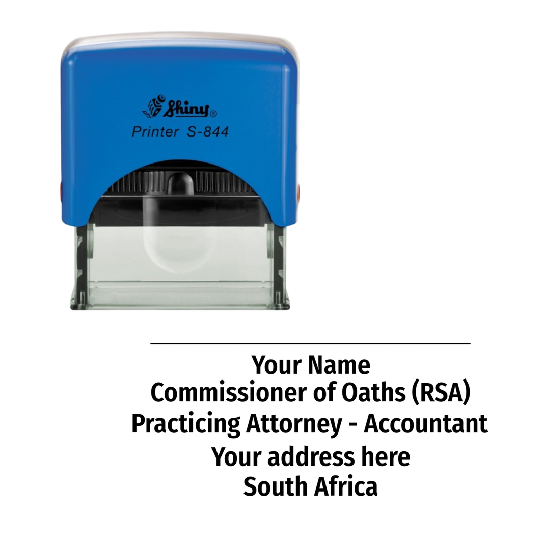 Commissioner of Oaths Stamps South Africa - Professional Legal | Stamps ...
